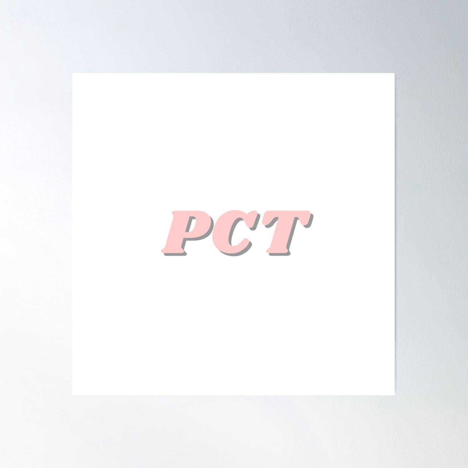 Pct- Light Pink Poster Wall Art, Modern Wall Decor, 24x24 UNFRAMED ...