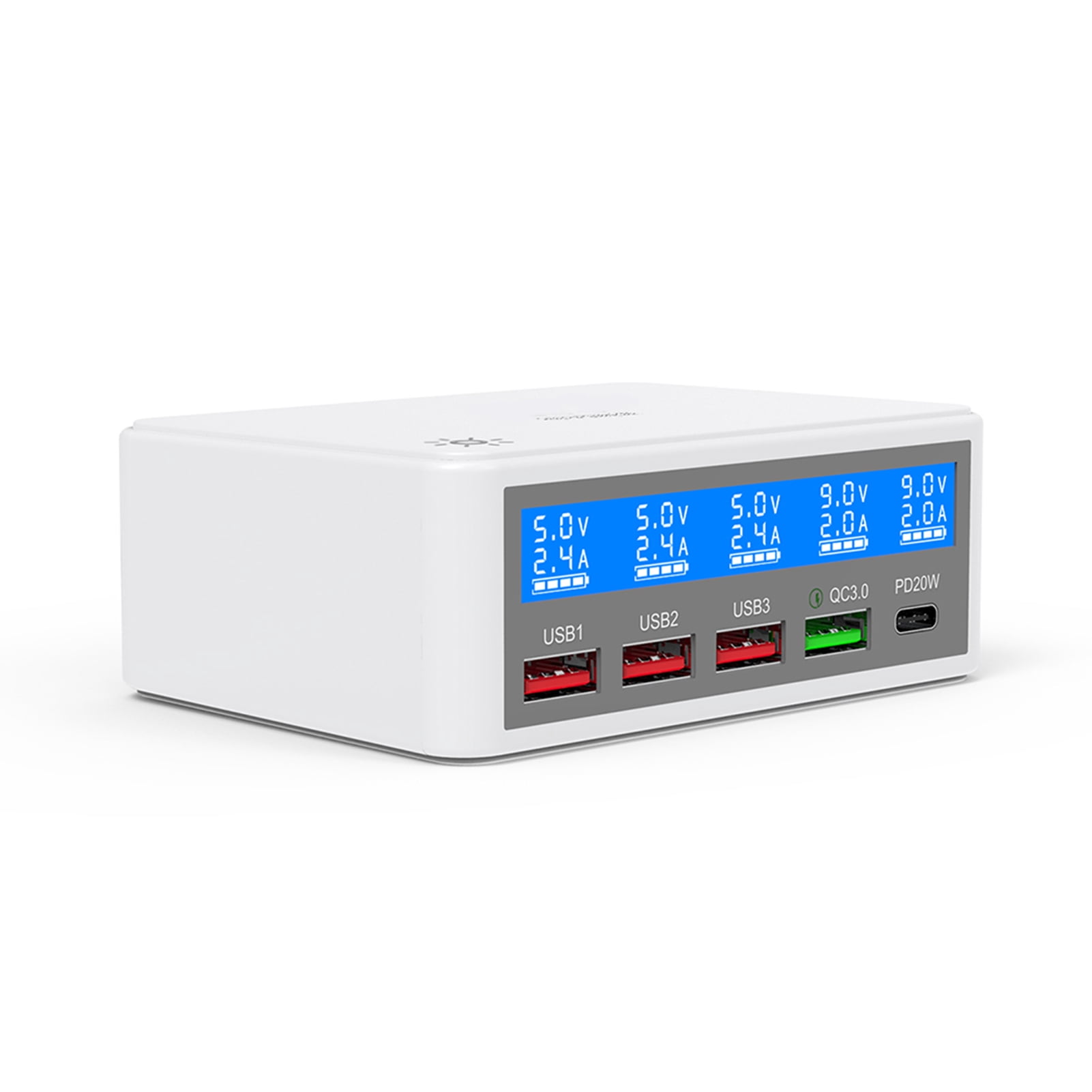 ,Pd 20w Qc3.0 Usb Stations With Hub Tablet And Stations With Lcd 5-port ...