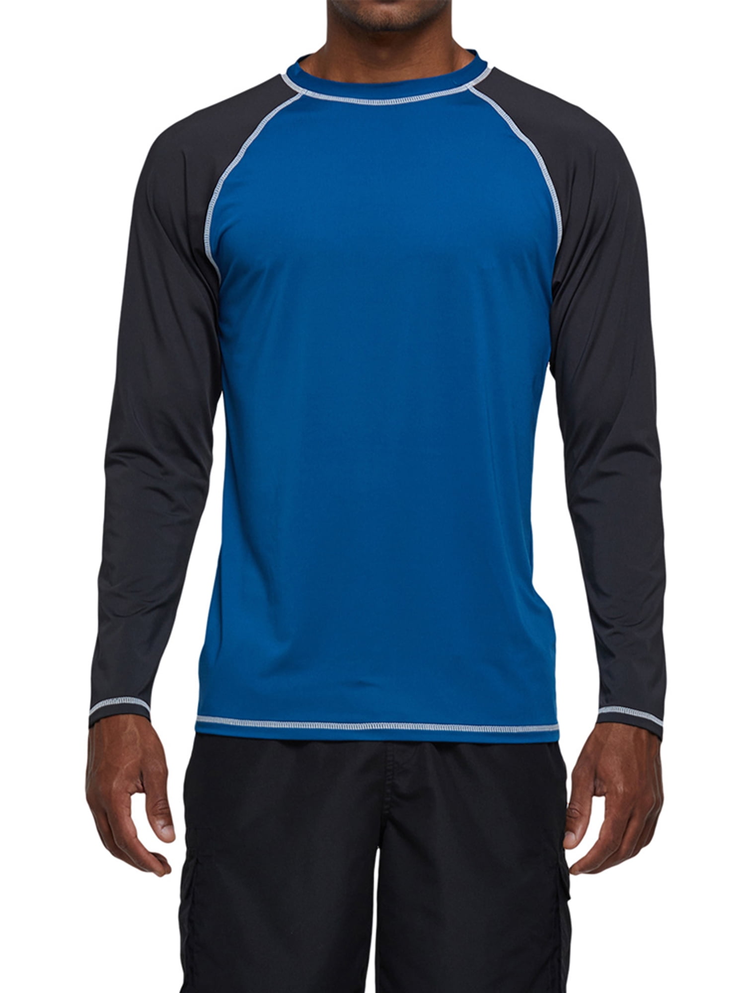 Weilanxin Long Sleeve Swim Shirts for Men Sun Protection Shirt Running ...