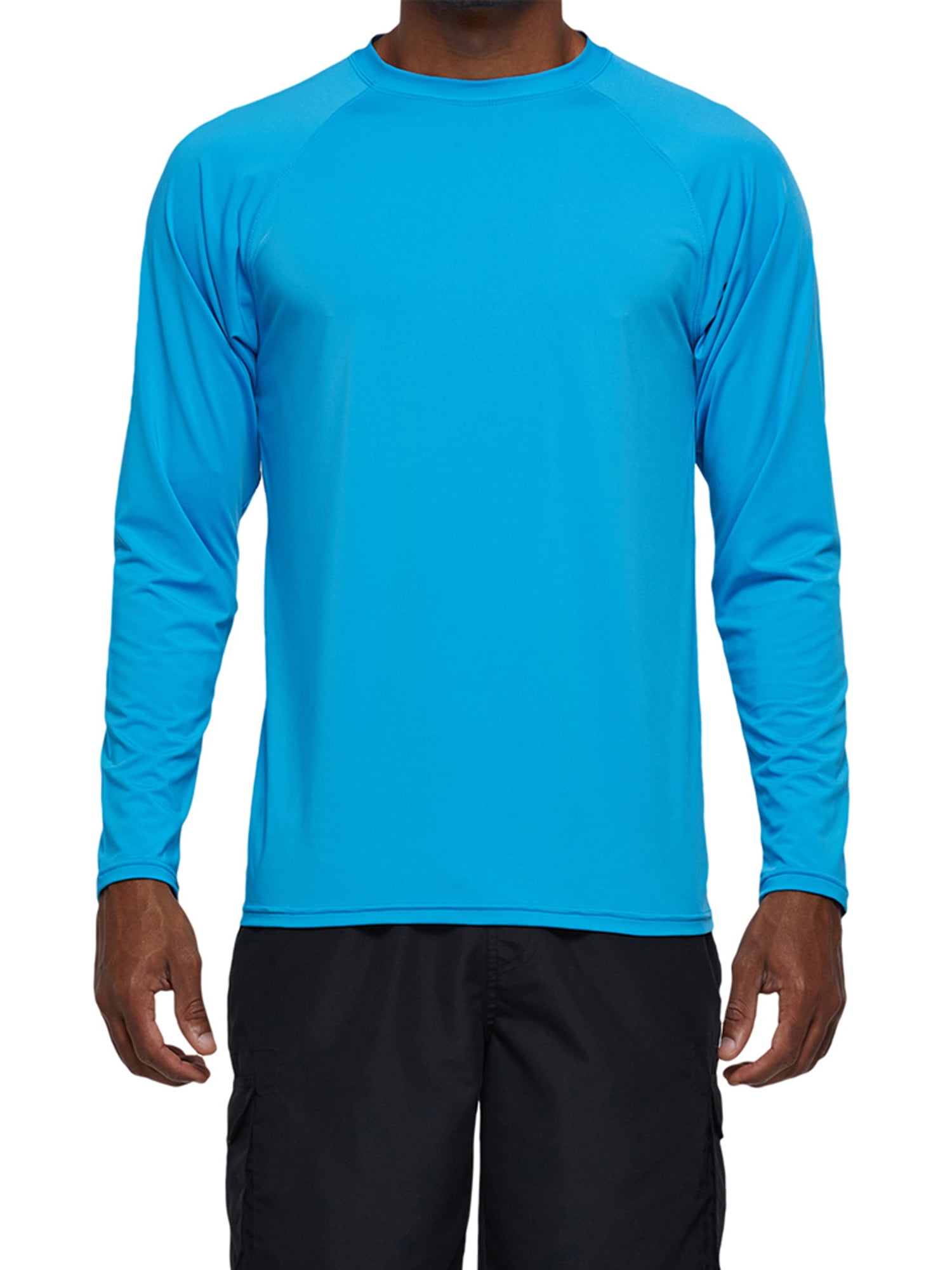 Weilanxin Long Sleeve Swim Shirts for Men Sun Protection Shirt Running ...