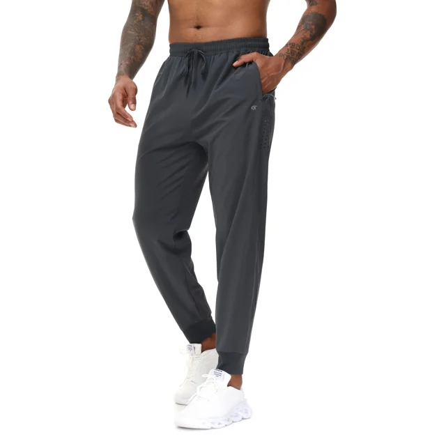 Pdbokew Men's Athletic Running Pants Lightweight Workout Joggers Quick ...