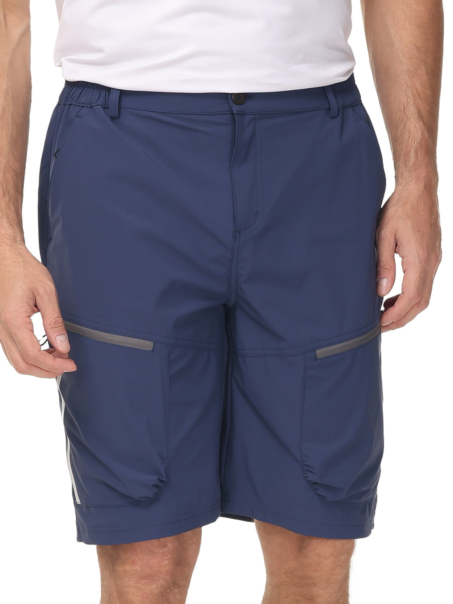 Weilanxin Men's Hiking Cargo Shorts Waterproof Reflective Stripe with 6 ...