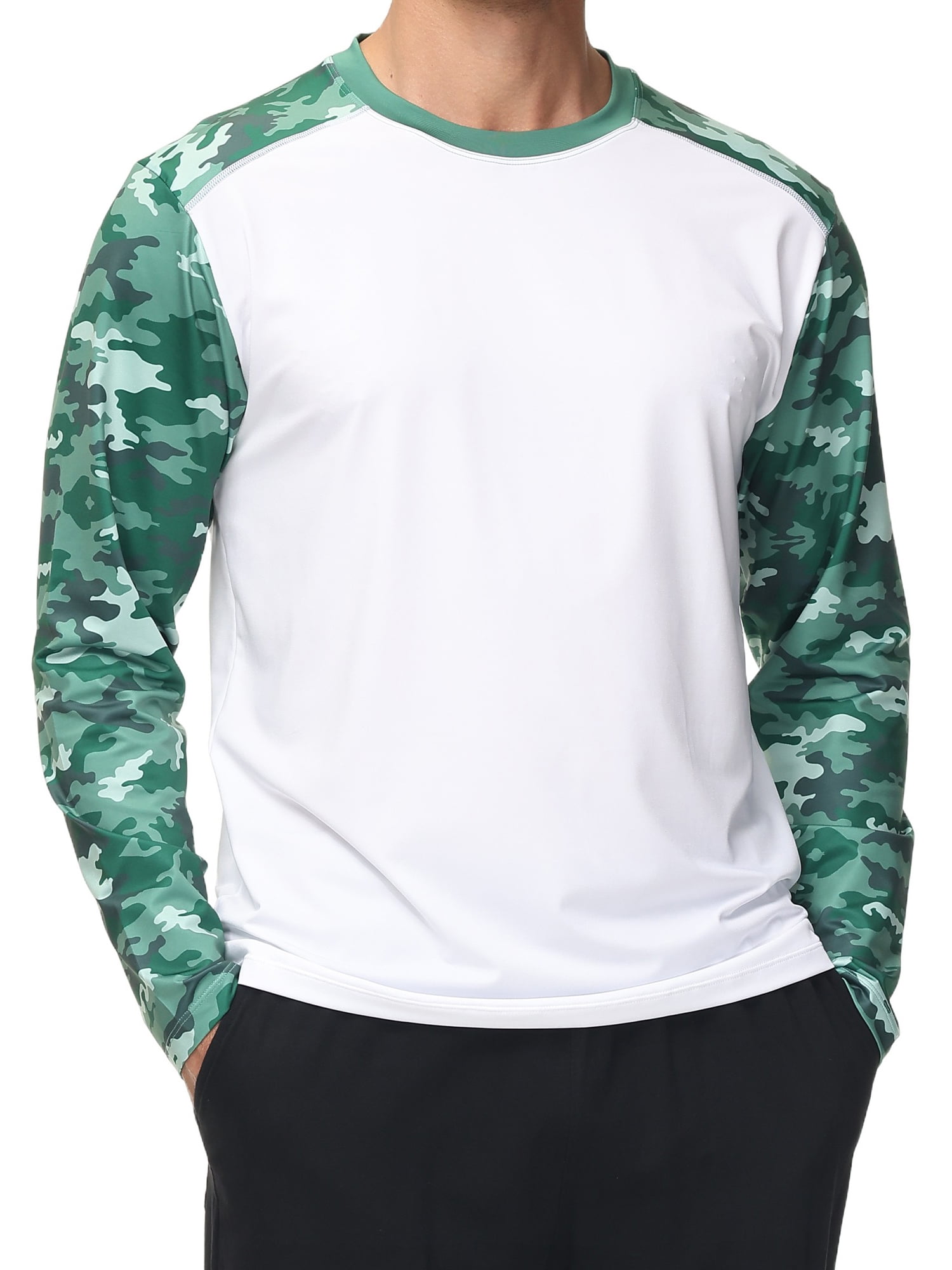 Weilanxin Swim Shirts for Men Long Sleeve Rashguard UPF 50+ Quick-Dry ...