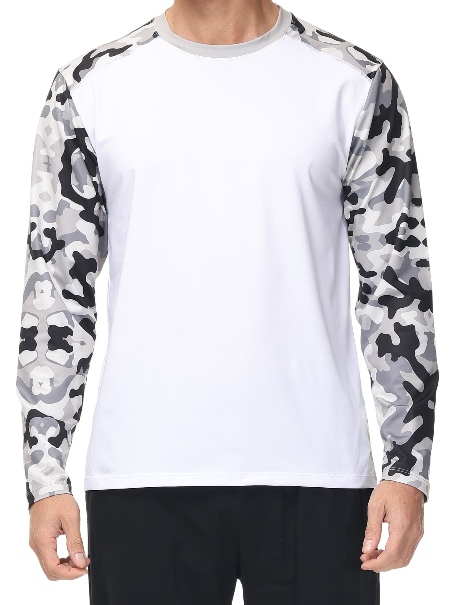 Weilanxin Swim Shirts for Men Long Sleeve Rashguard UPF 50+ Quick-Dry ...