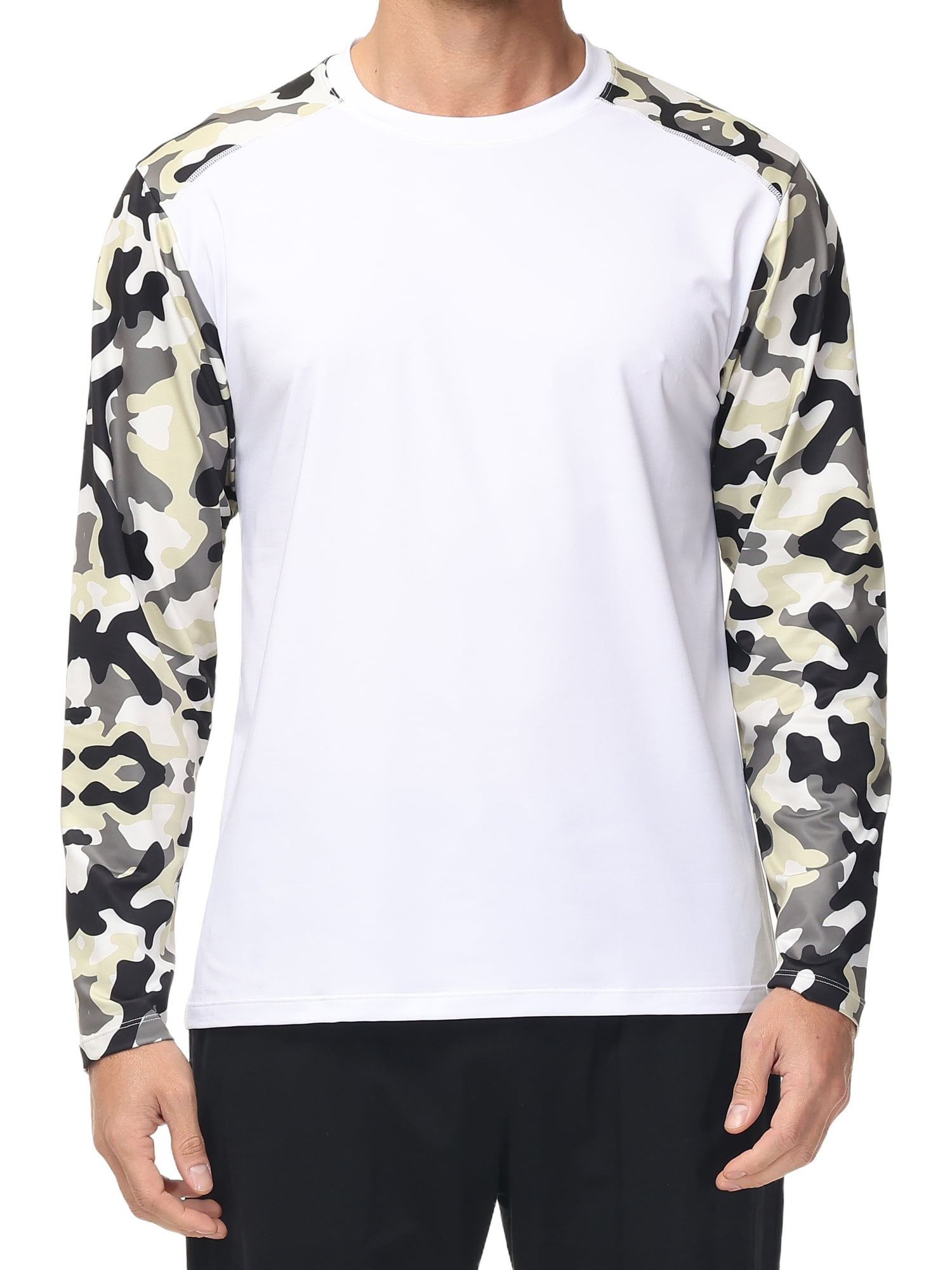Weilanxin Swim Shirts for Men Long Sleeve Rashguard UPF 50+ Quick-Dry ...