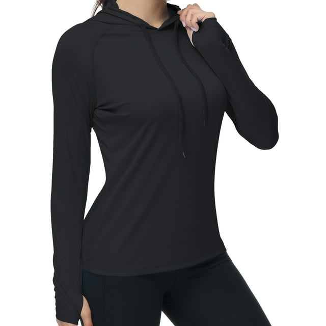 Pdbokew Women's UPF 50+ UV Hoodie, Sun Protection, Lightweight for Hiking, Fishing, Outdoors ...