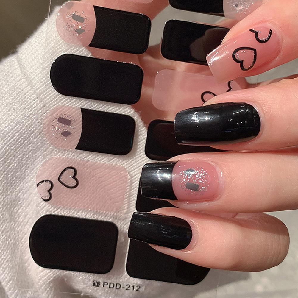 Pdd-212 No-Bake Nail Stickers Full Art Stickers Small Fresh Pure Desire ...