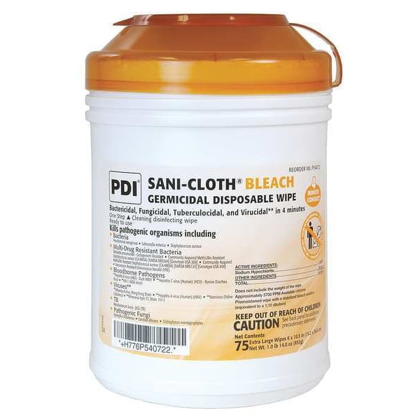 Pdi Disinfecting Wipes,75 ct,Canister PSBW077072 - Walmart.com