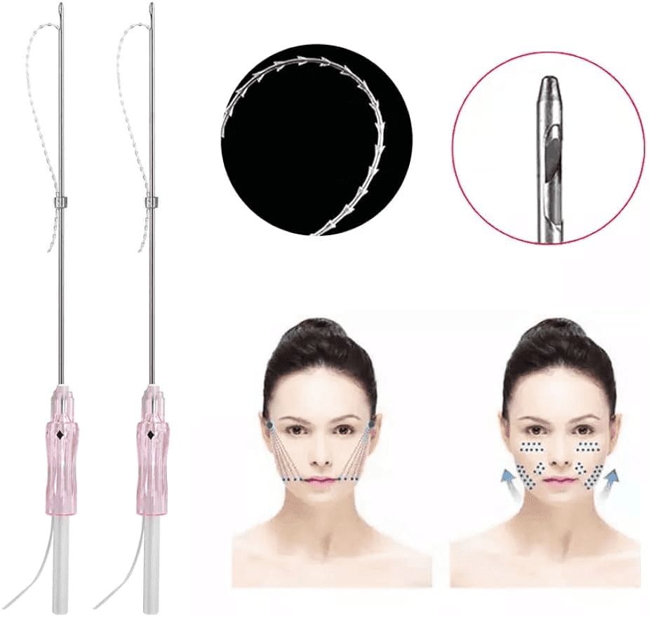 Pdo Pcl Fishbone Threads 18G100MM, W-Type Blunt Lifting and Firming Anti-Aging,20pcs (PCL ...