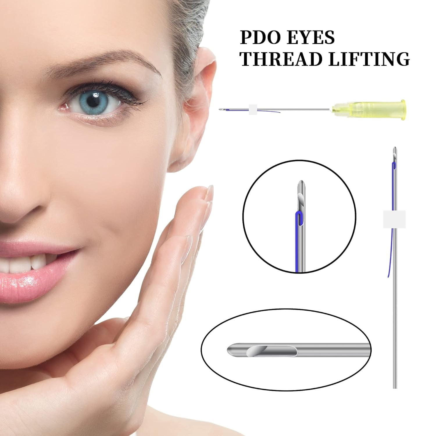 Pdo Pcl Threads Lift for Eyes, Helps Restore Skin's Firmness and ...