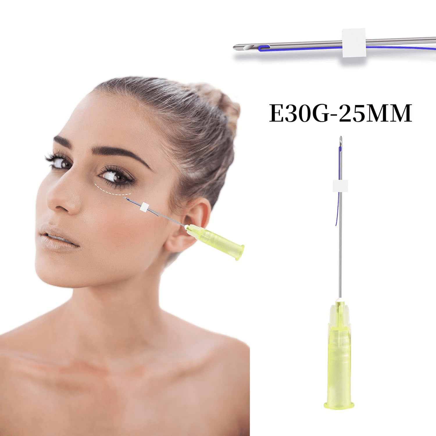 Pdo Pcl Threads eye thread 30G 25mm Smooth Mono Blunt Whole Body Eye Lift ,20pcs (PCL) - Walmart.com