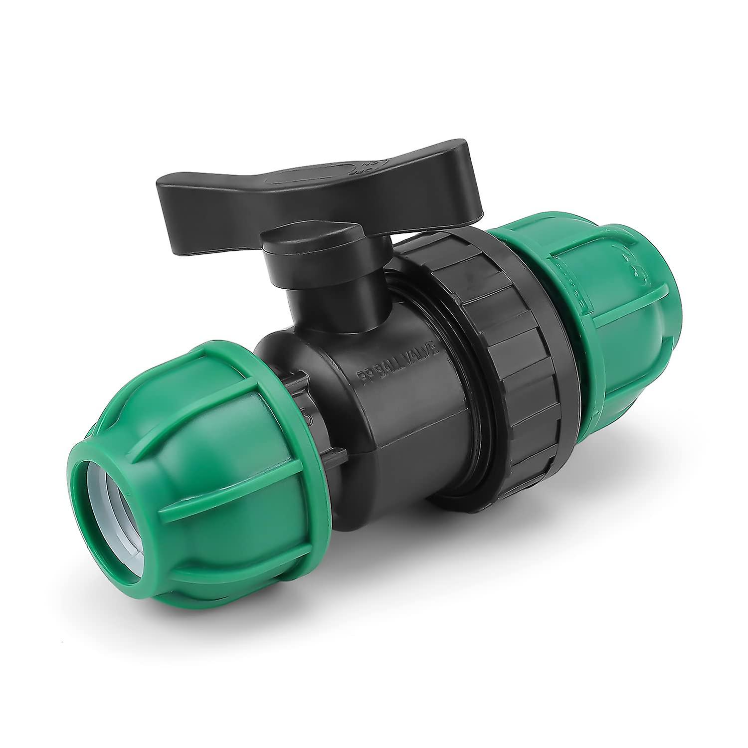 Pe Pipe Connection Ball Valves, 25mm Pipe Connection Double Nut Ball ...