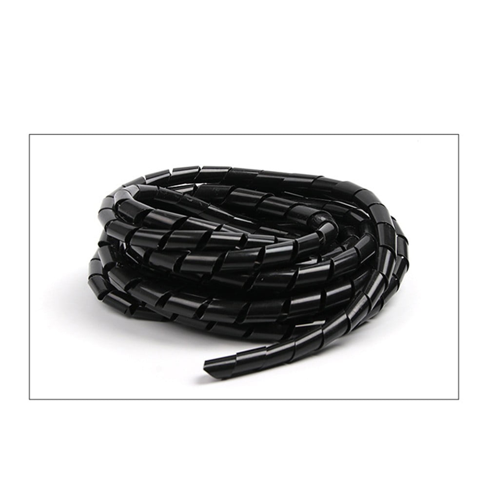 Pe Plastic Wire Protection Tube Spiral Cable Wrap Wire Management ...
