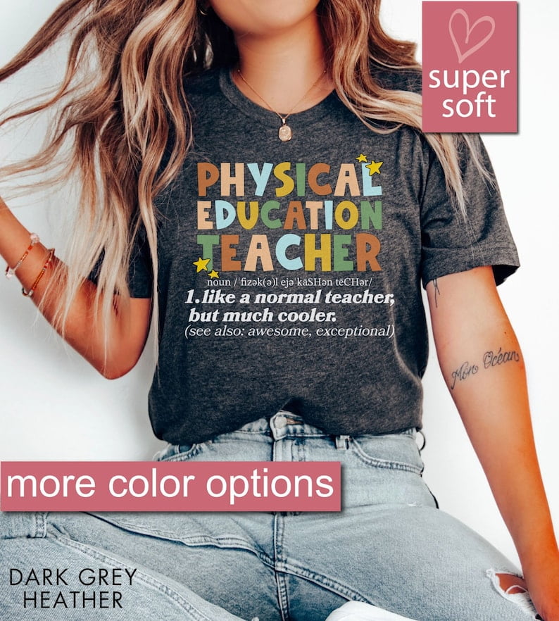 Pe Teacher Shirt, Physical Education, Gym Teacher Gift, Coach Shirt, PE ...