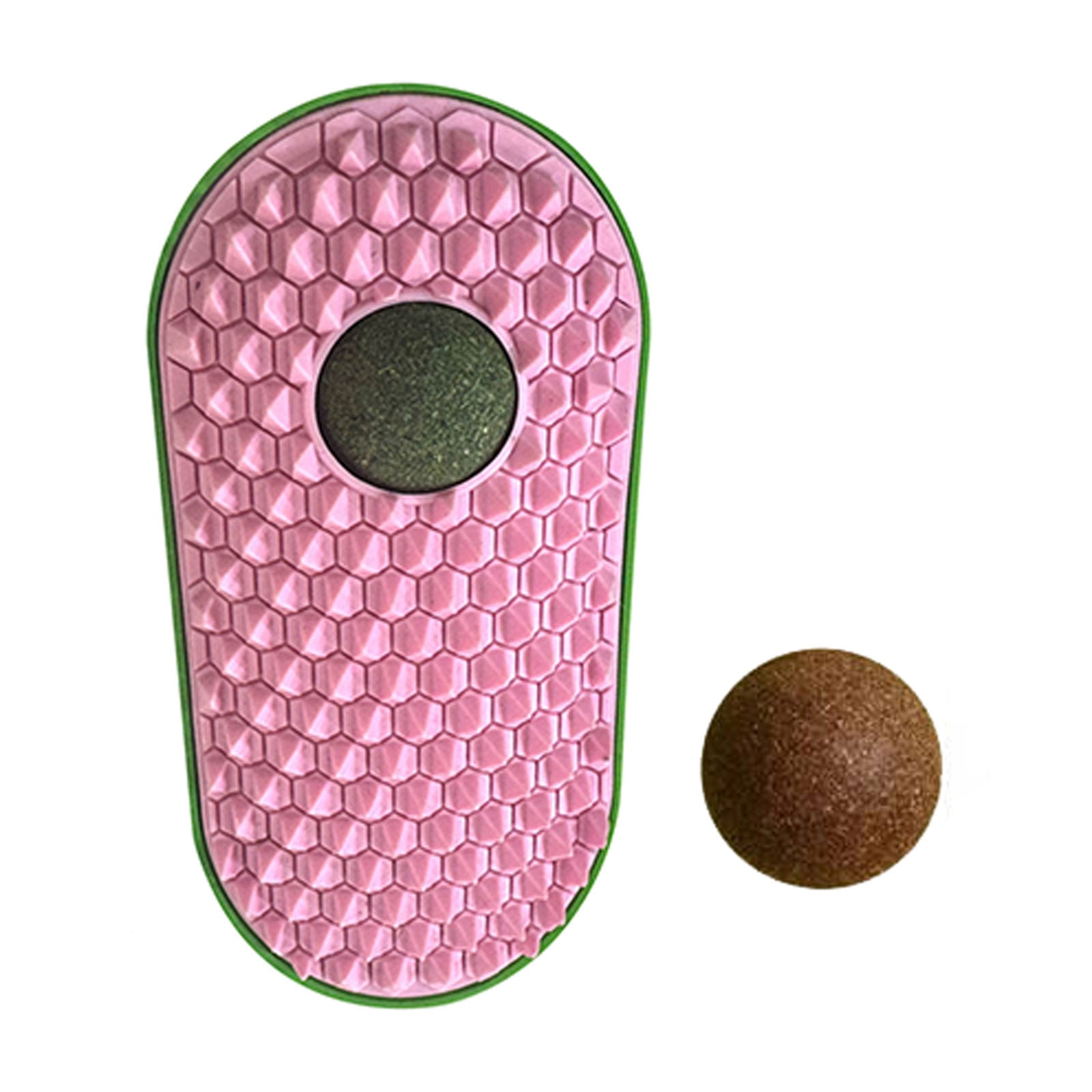 Pea Cat Grooming Brush with Catnip - Self Cleaning Slicker Brush for ...