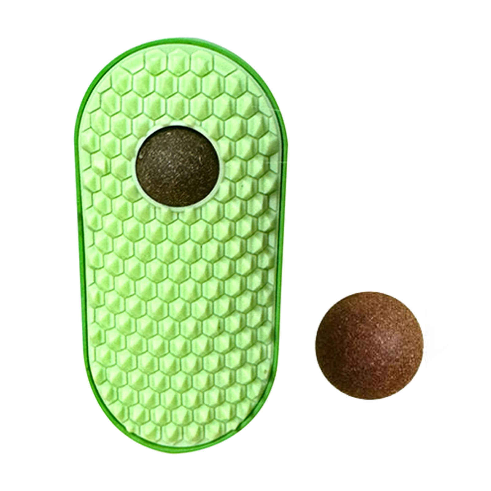 Pea Cat Grooming Brush with Catnip - Self Cleaning Slicker Brush for ...