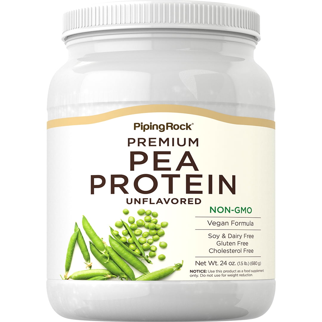Piping Rock Pea Protein Powder, Unflavored Vegan Isolate, 24 oz ...