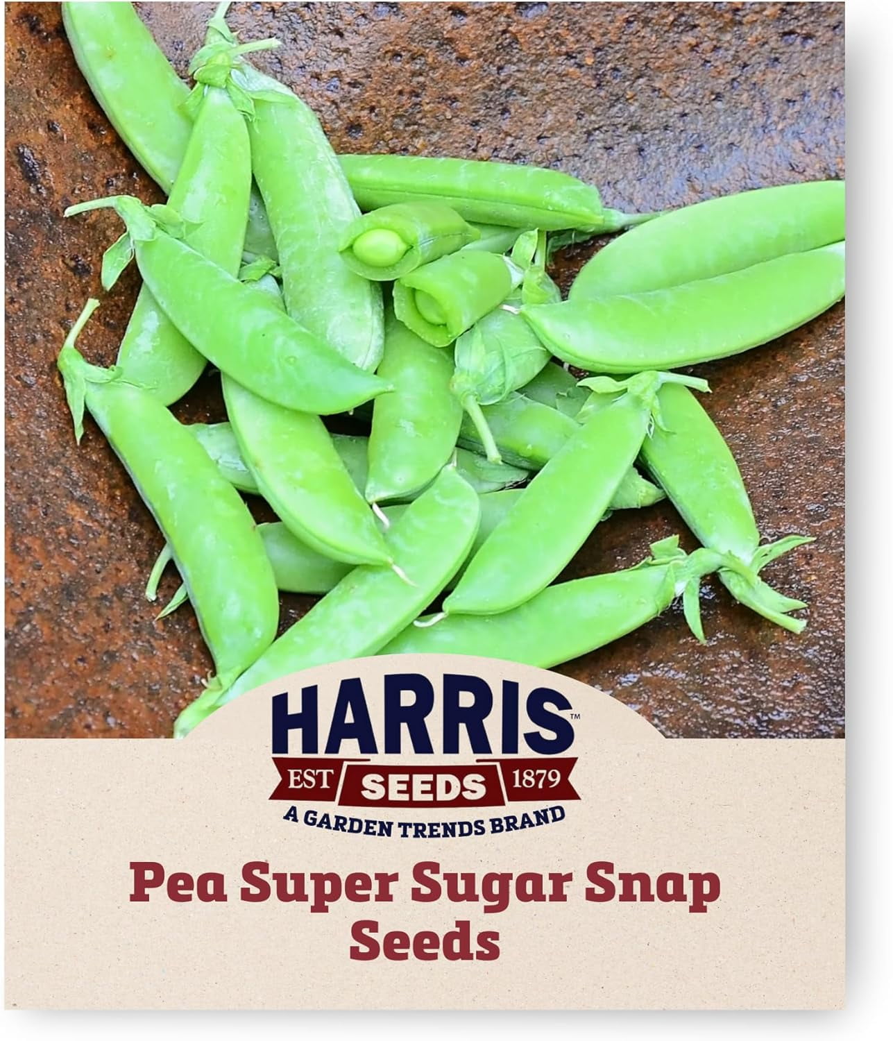 Harris Seeds - Pea Seeds Super Sugar Snap Non-GMO Long Vines Sweet Pods ...