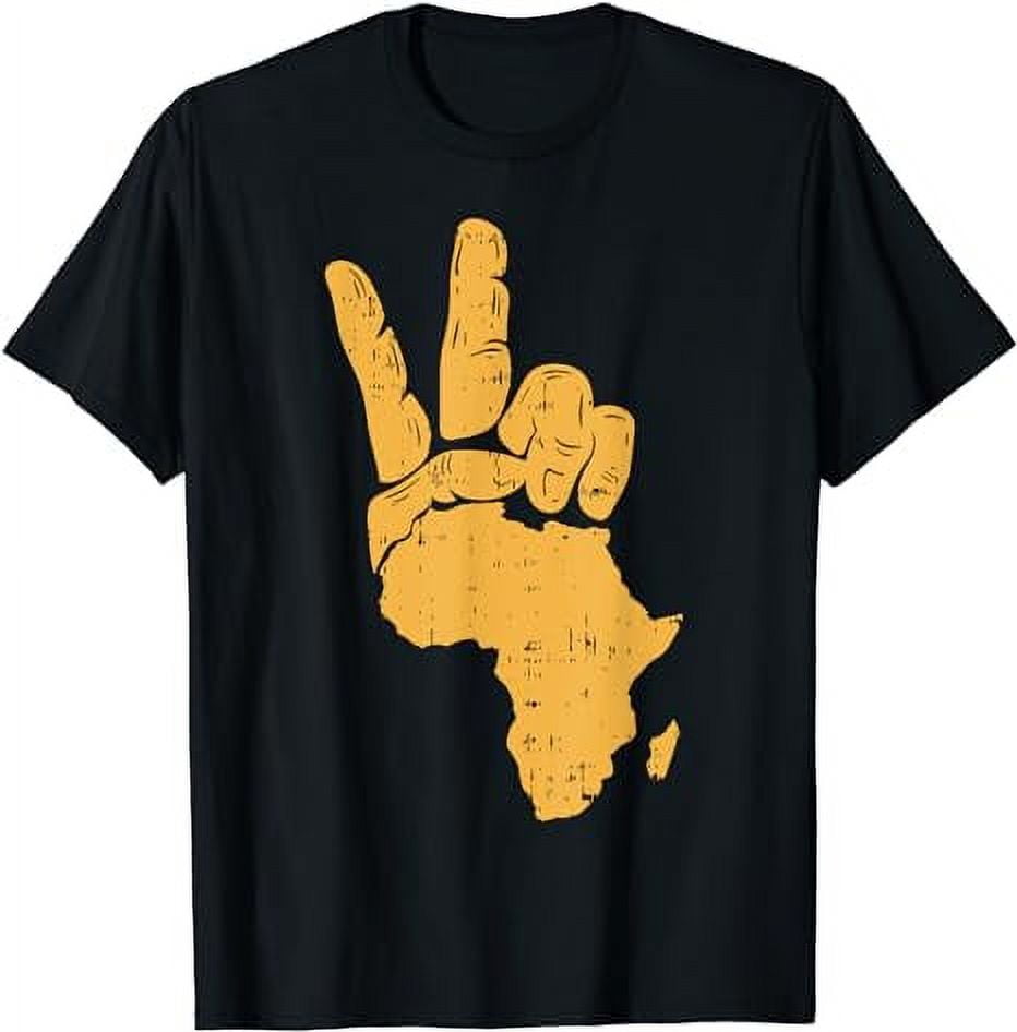 Peace Africa Black History Pride BLM Melanin Lives Matter T-Shirt ...