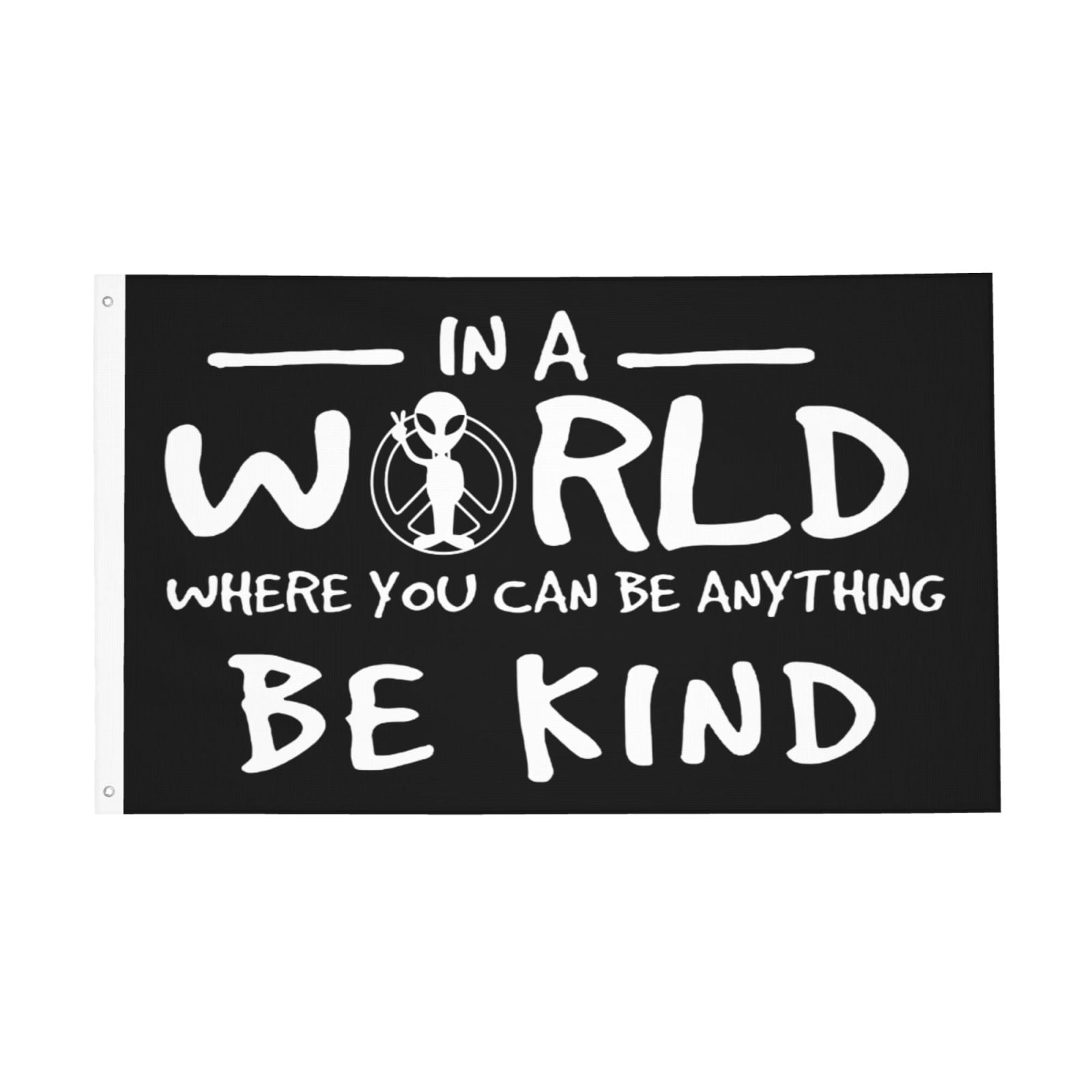 Peace Alien Flag 3x5 Ft Outdoor Indoor With Grommet Garden Yard Banner ...