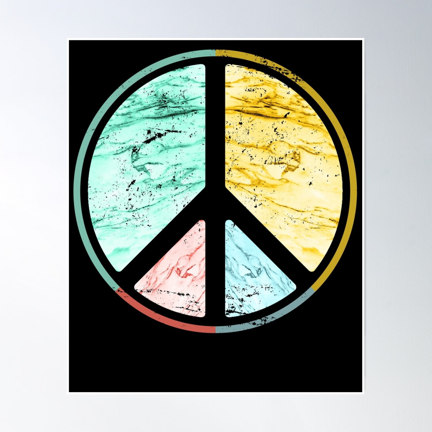 Peace And Harmony. Poster Wall Art, Modern Wall Decor, 16x24 UNFRAMED ...