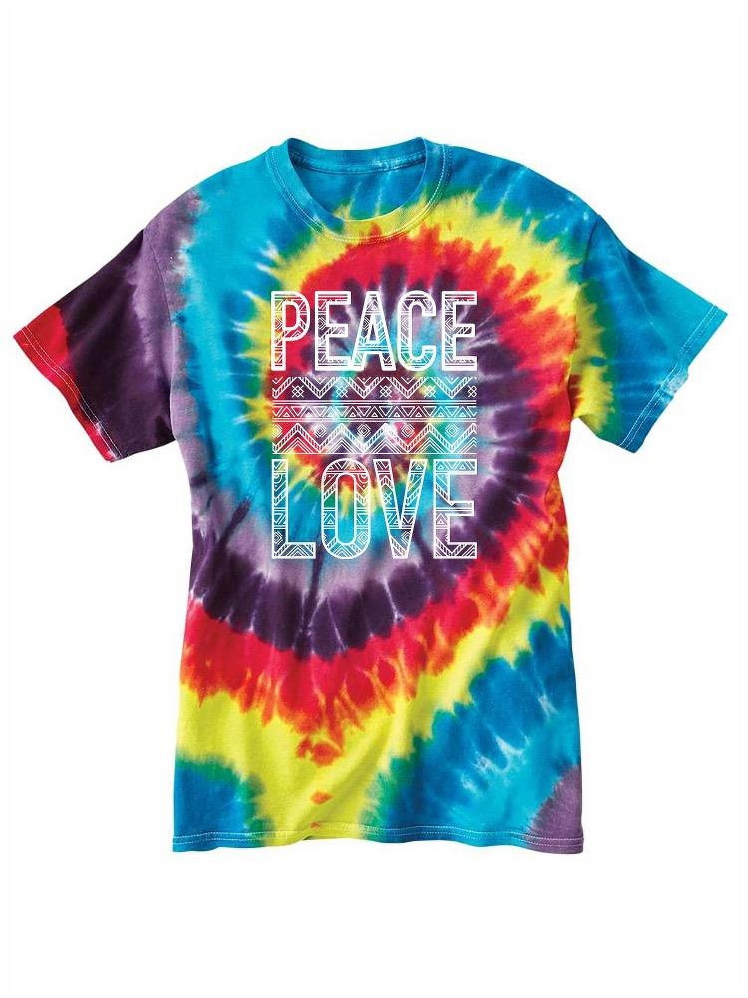 Peace And Love! Tie-Dye Spiral Men -Smartprints Designs, Male Small ...