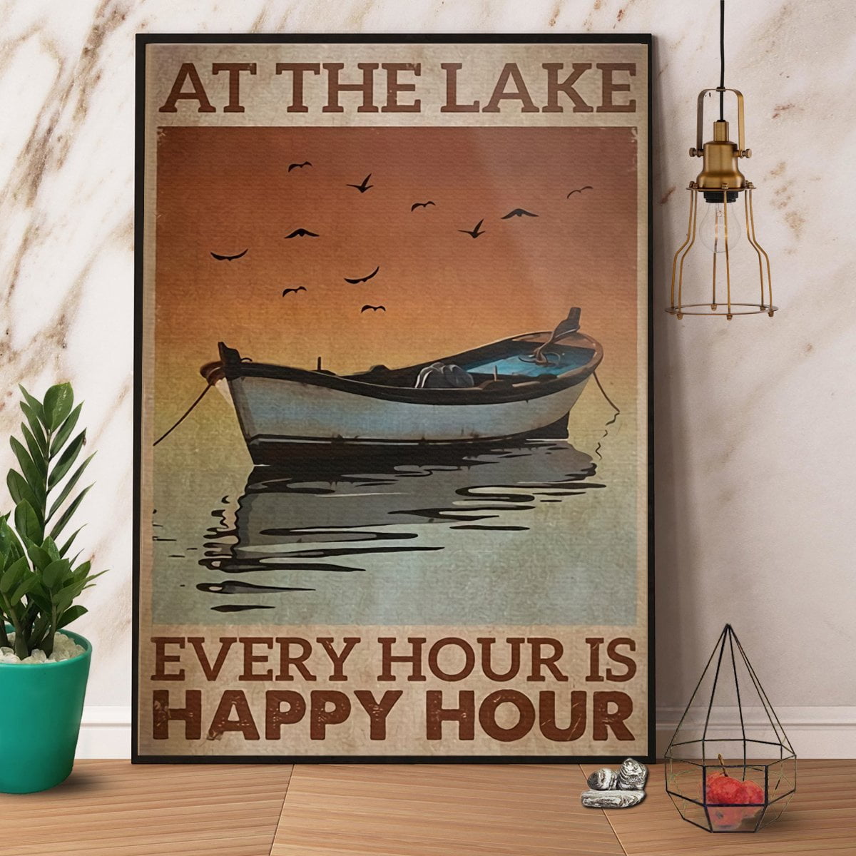 Peace At The Lake Every Hours Is Happy Hours River Sunset Landscape ...
