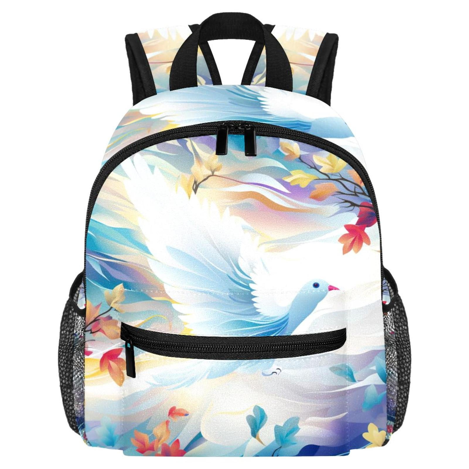 Peace Dove Airport Backpack Preppy Cute Mini Shoulder School Backpack ...