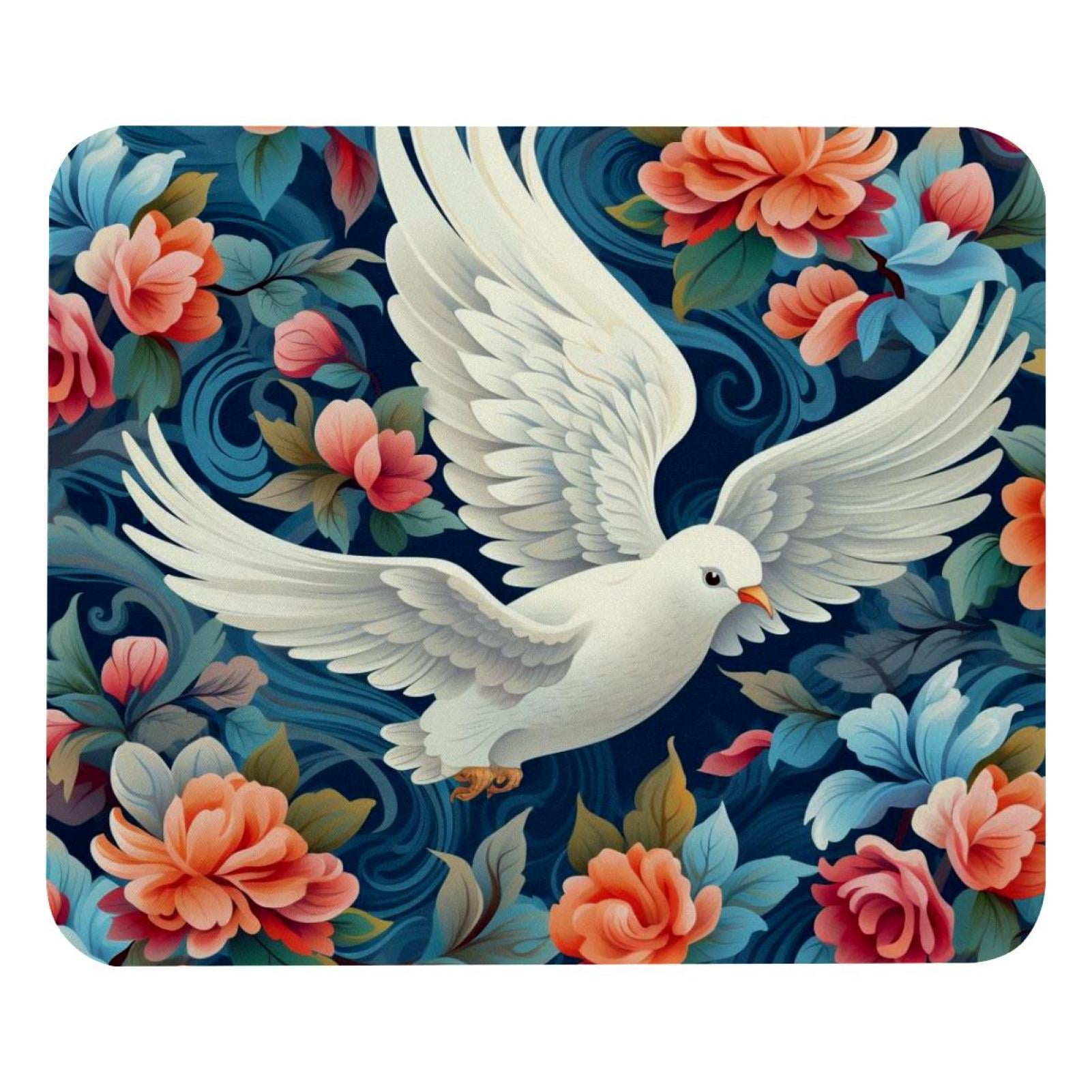 Peace Dove Computer Mouse Pad,Rubber Mouse Mat for Gaming, Office ...