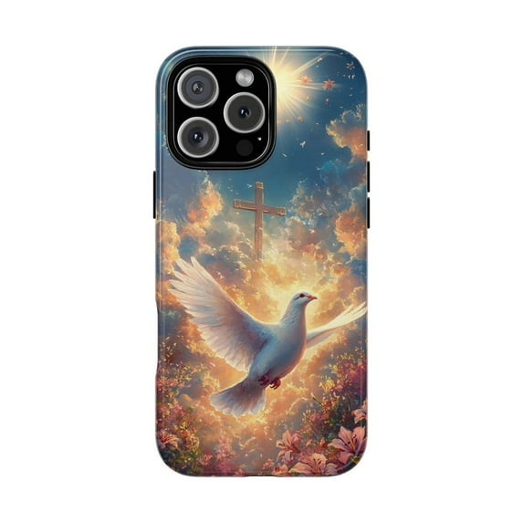 Peace Dove Cross Christian Faith Symbol Spiritual Case with iPhone 17 ...