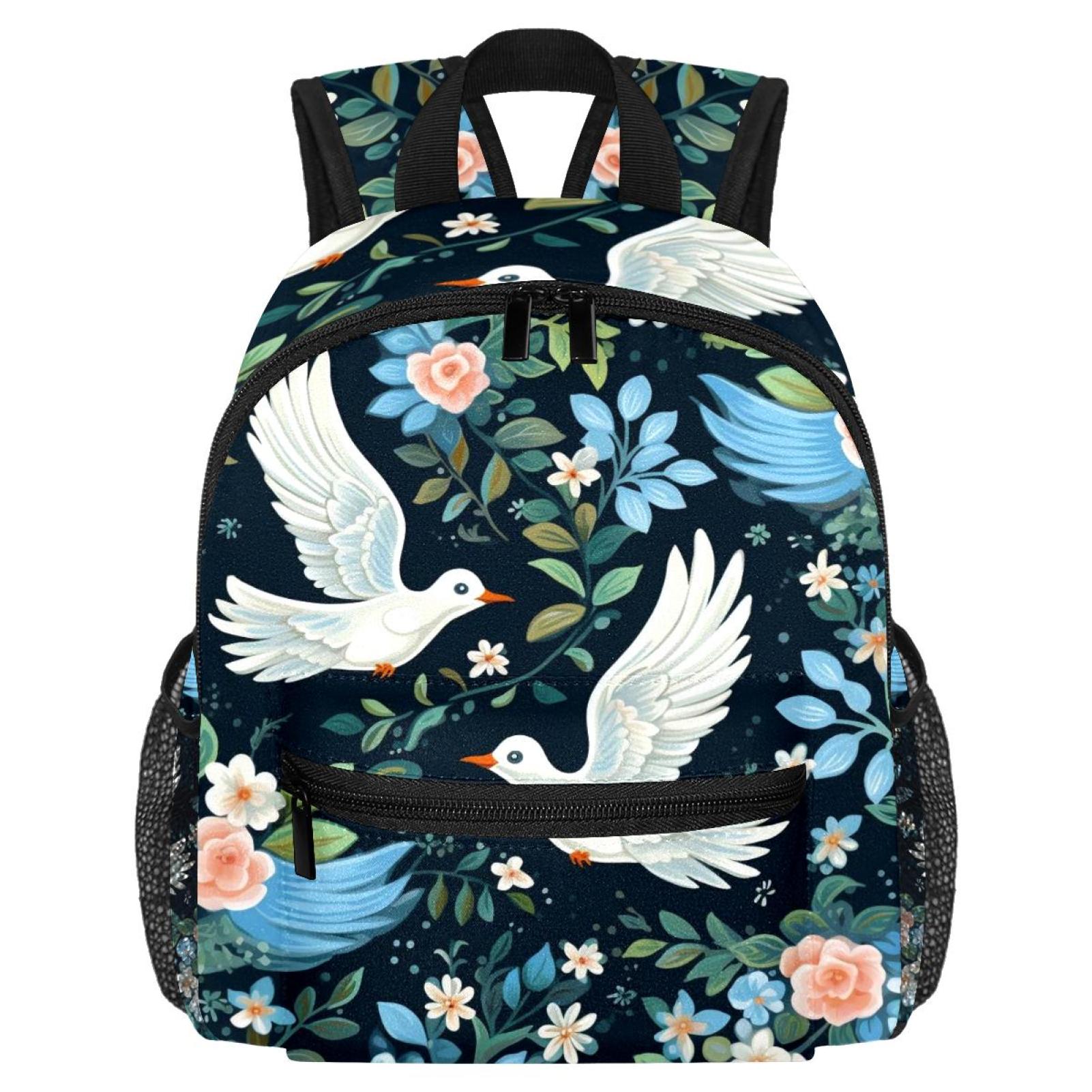 Peace Dove Cute Book Bag with Adjustable Shoulder Strap, Large Capacity ...
