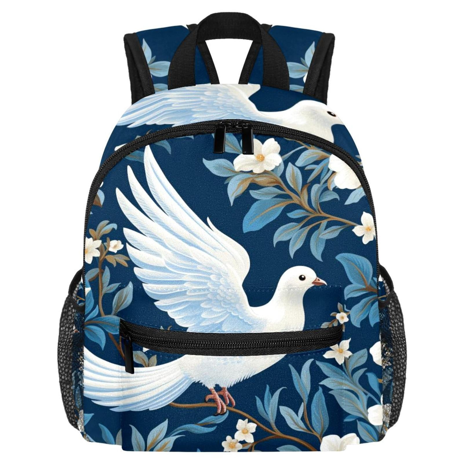 Peace Dove Cute Book Bag with Adjustable Shoulder Strap, Large Capacity ...
