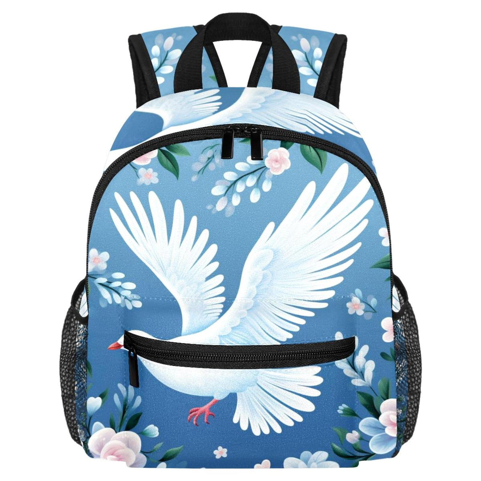 Peace Dove Cute Book Bag with Adjustable Shoulder Strap, Large Capacity ...