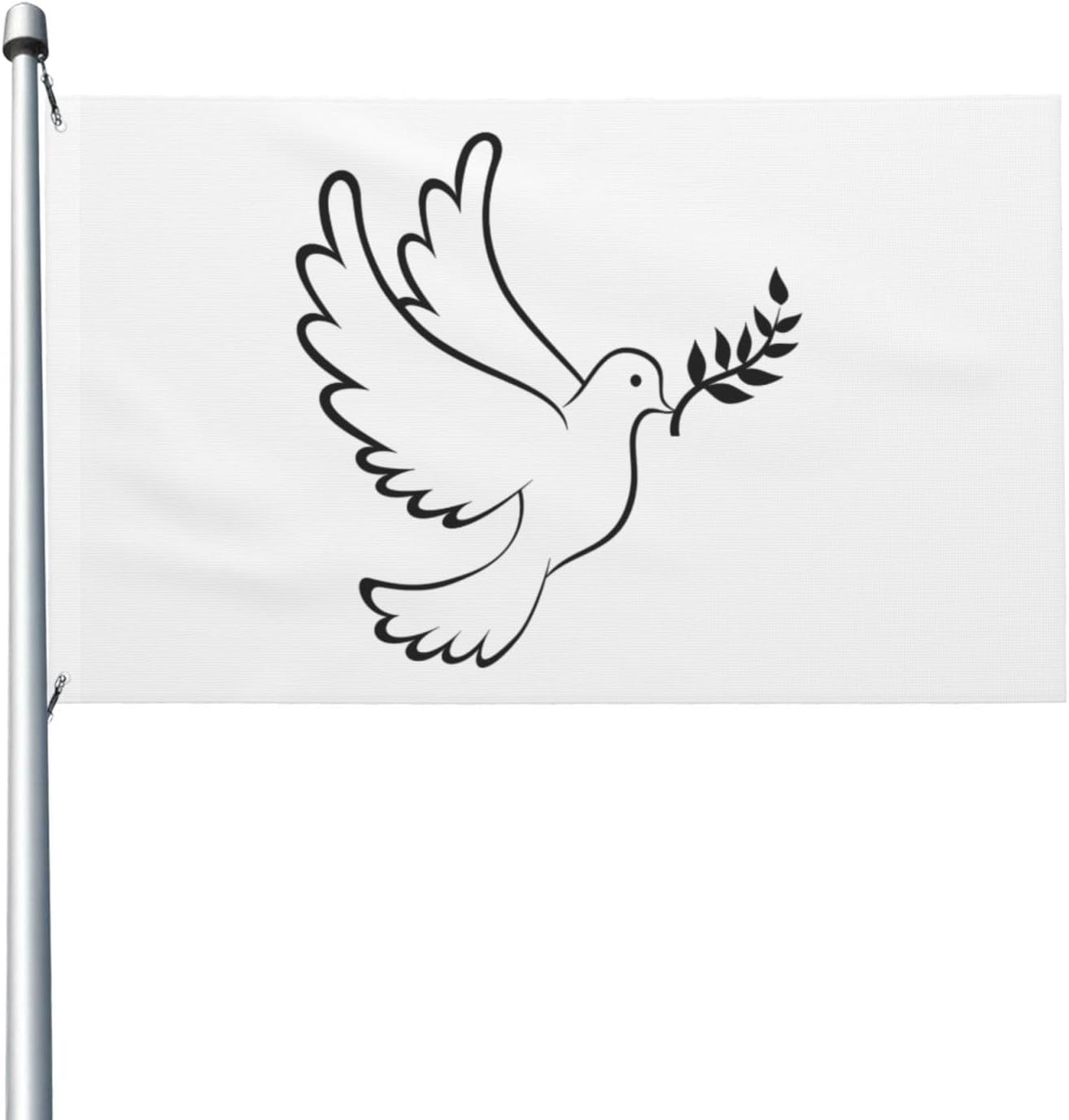 Peace Dove Flag Doubles Side Polyester Banner For Outdoor Indoor ...