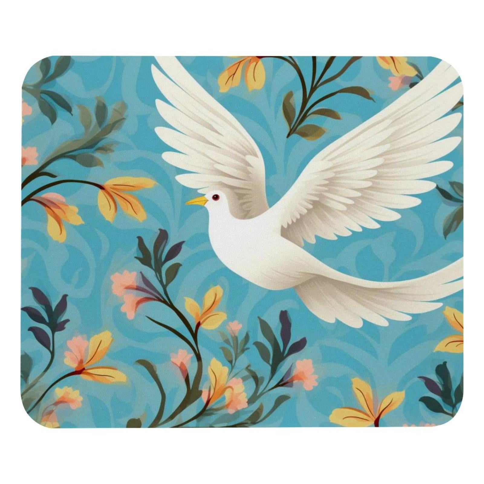 Peace Dove Gaming Mouse Pad Desk Mat, Square 8.3x9.8 Inch Non-Slip ...