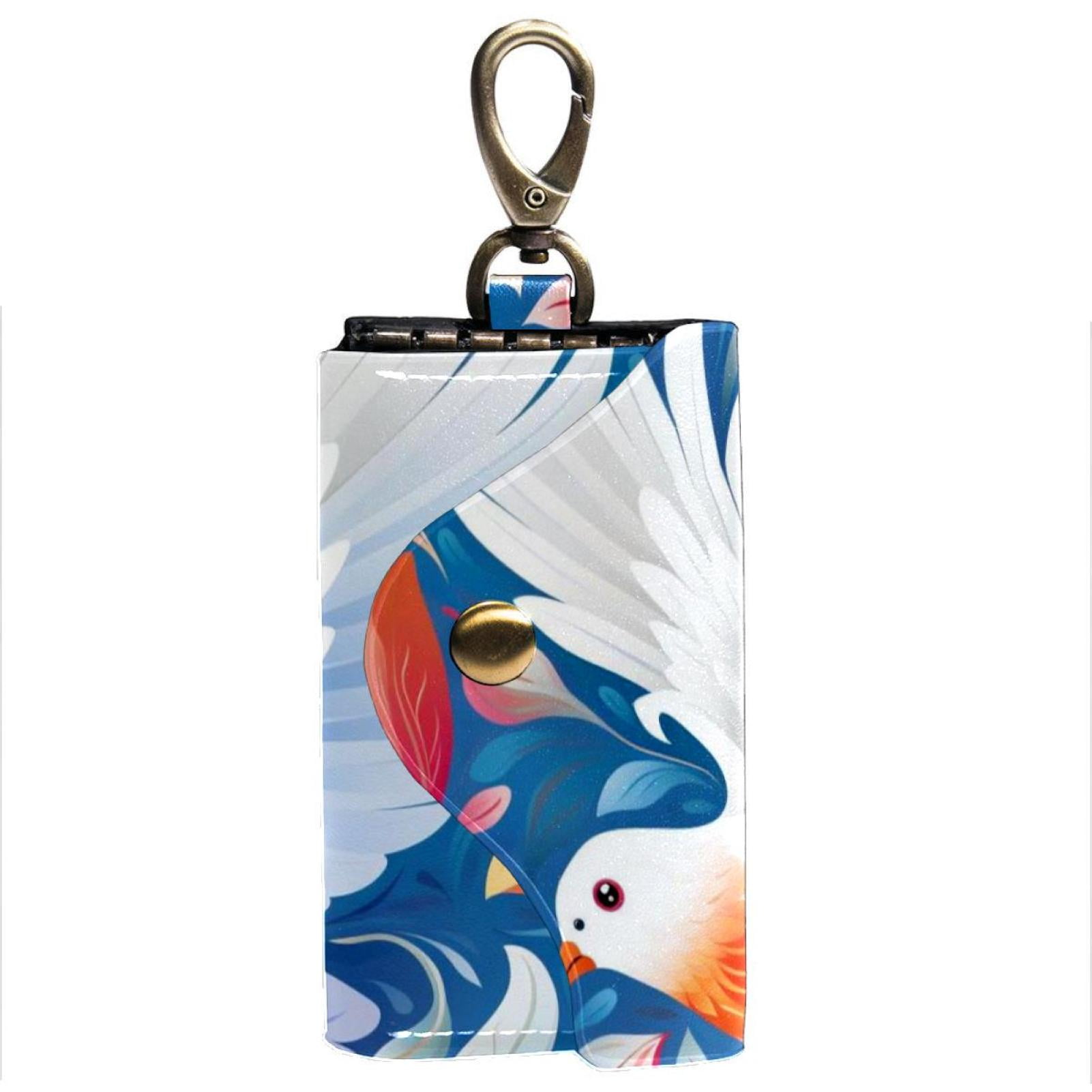 Peace Dove Key Holder Car Key Case ID Card Holder Wallet with 6 Hooks ...