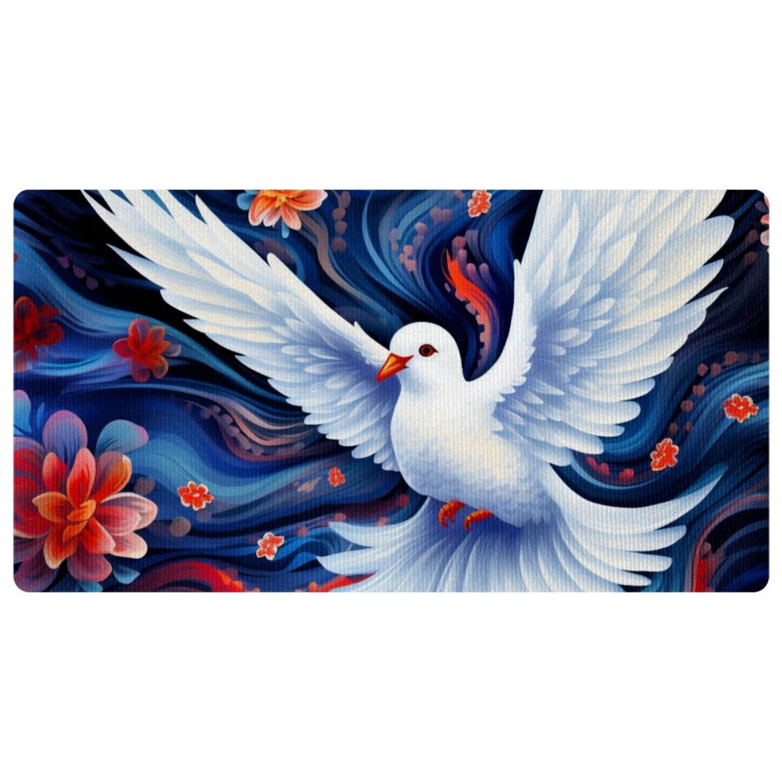 Peace Dove Kitchen Rug, Washable Kitchen Rugs , Runner Mat for Floor ...