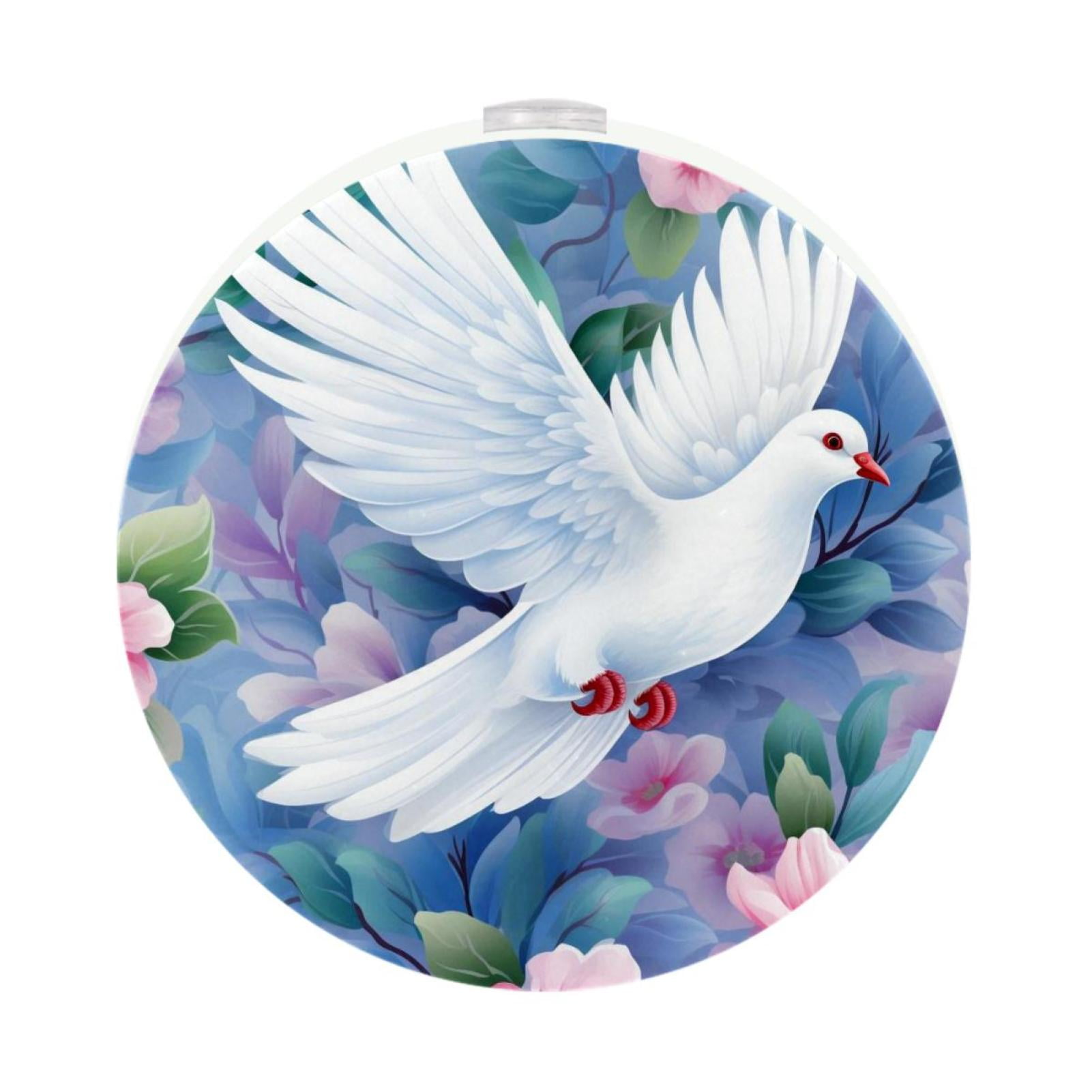 Peace Dove LED Round Night Light-2PCS - Plug-in Smart Sensor ...