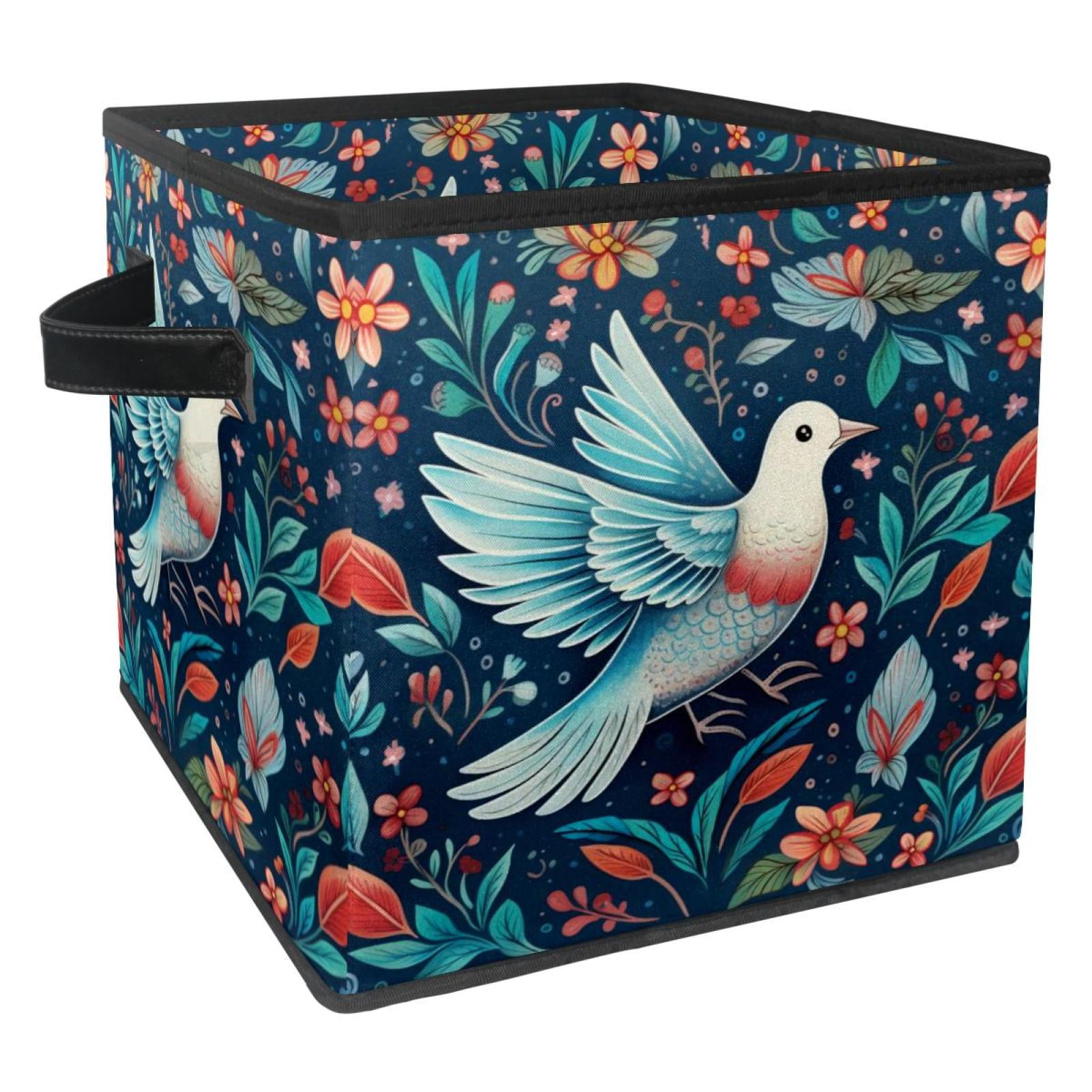 Peace Dove Large Capacity Foldable Cube Organizer with Handle, 10.8"x10 ...