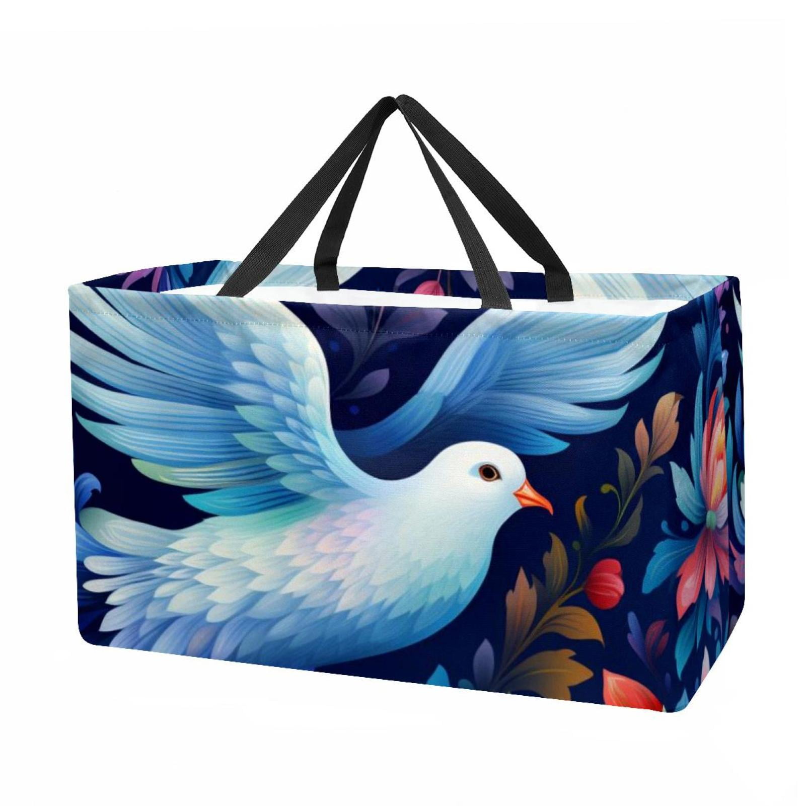 Peace Dove Large Capacity Reusable Laundry Bag – Foldable Oxford Cloth ...