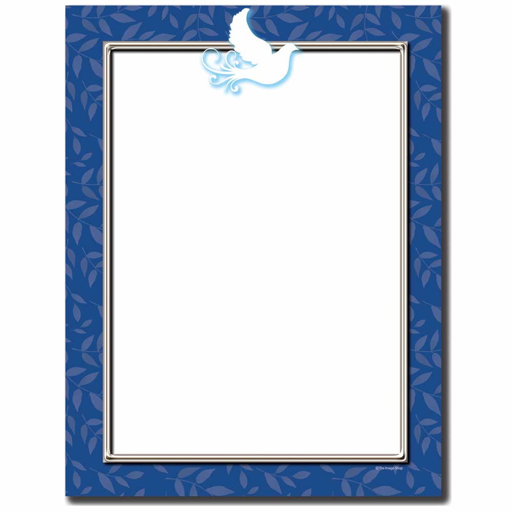 Peace Dove Letterhead Laser & Inkjet Printer Paper, 25 Sheets per Pack ...