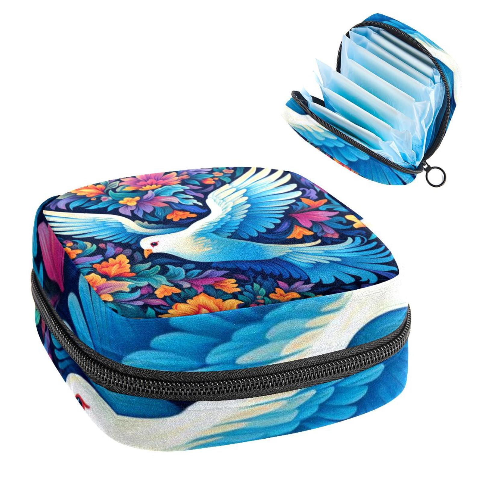 Peace Dove Pad Bag Storage Organizer Pouch for Menstrual Hygiene ...