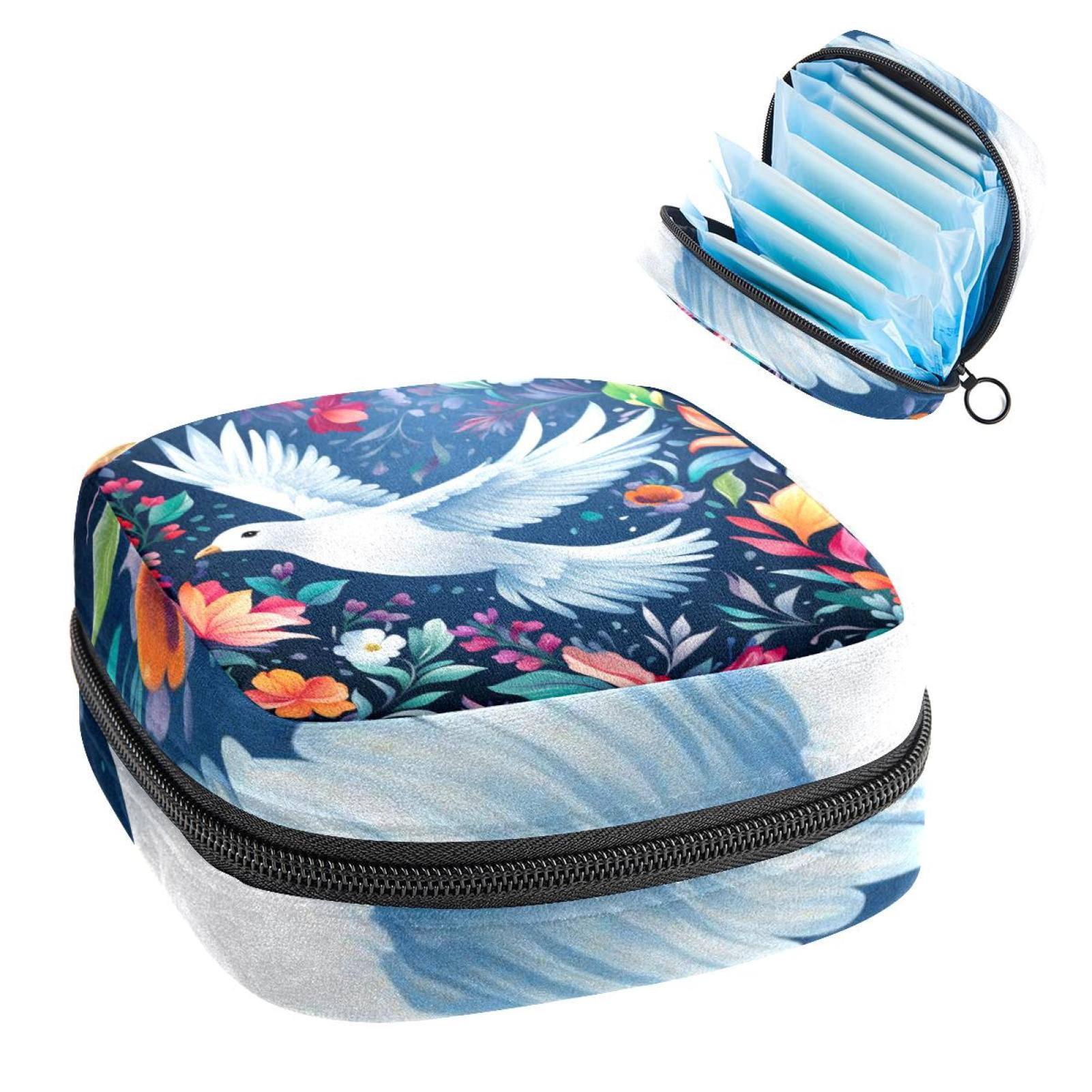 Peace Dove Pad Bag Storage Organizer Pouch for Menstrual Hygiene ...