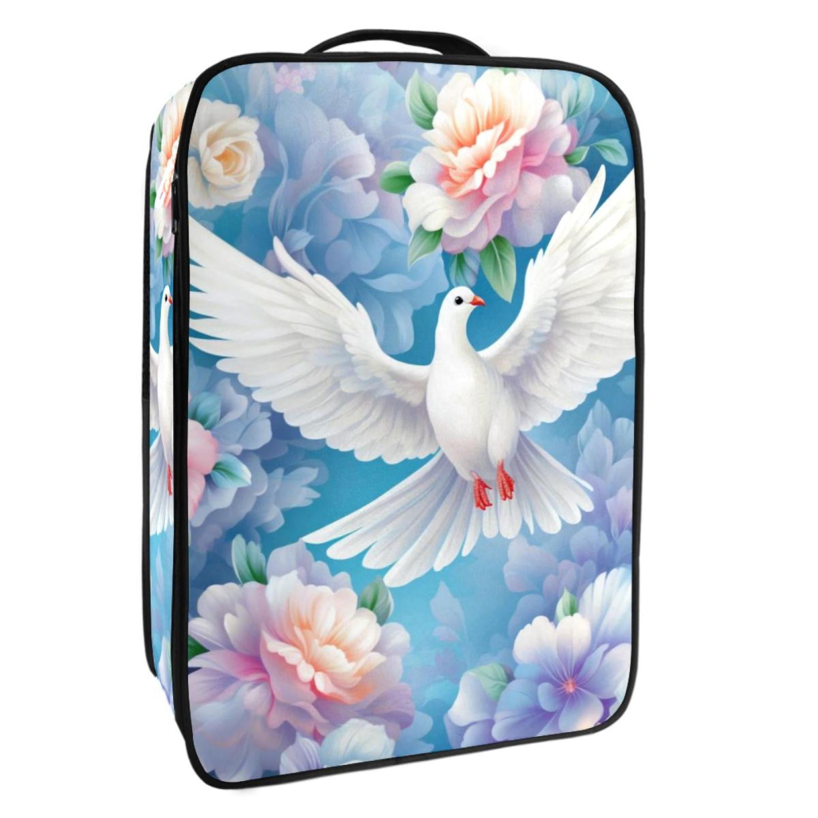 Peace Dove Polyester Shoe Storage Boxes, 23x31cm/9x12in, Stackable ...