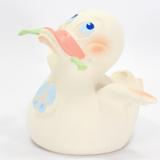 Peace Dove Rubber Duck, All Natural & Organic - Walmart Business Supplies