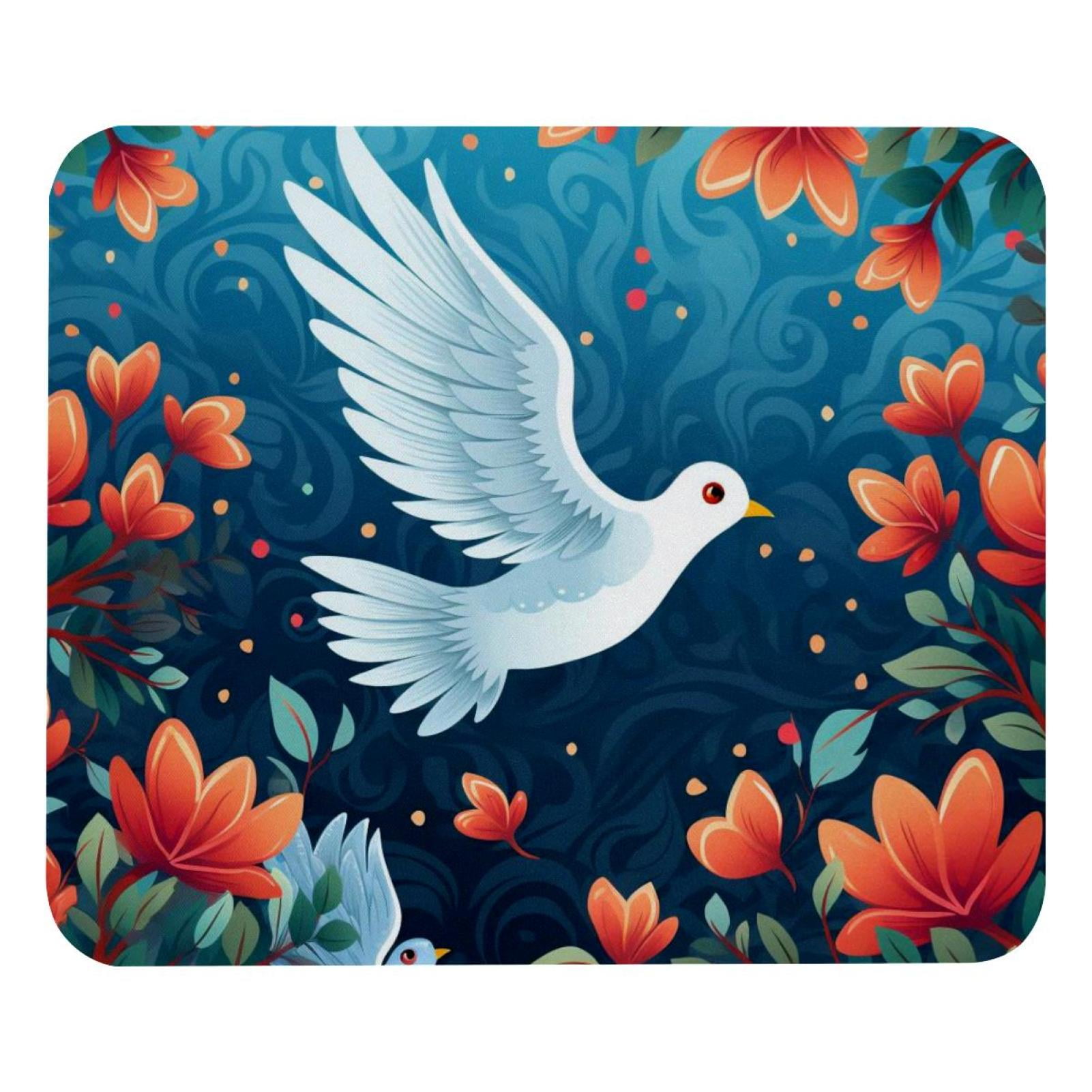 Peace Dove Square Desk Mat Gaming Mouse Pad, 8.3x9.8 Inch Non-Slip ...