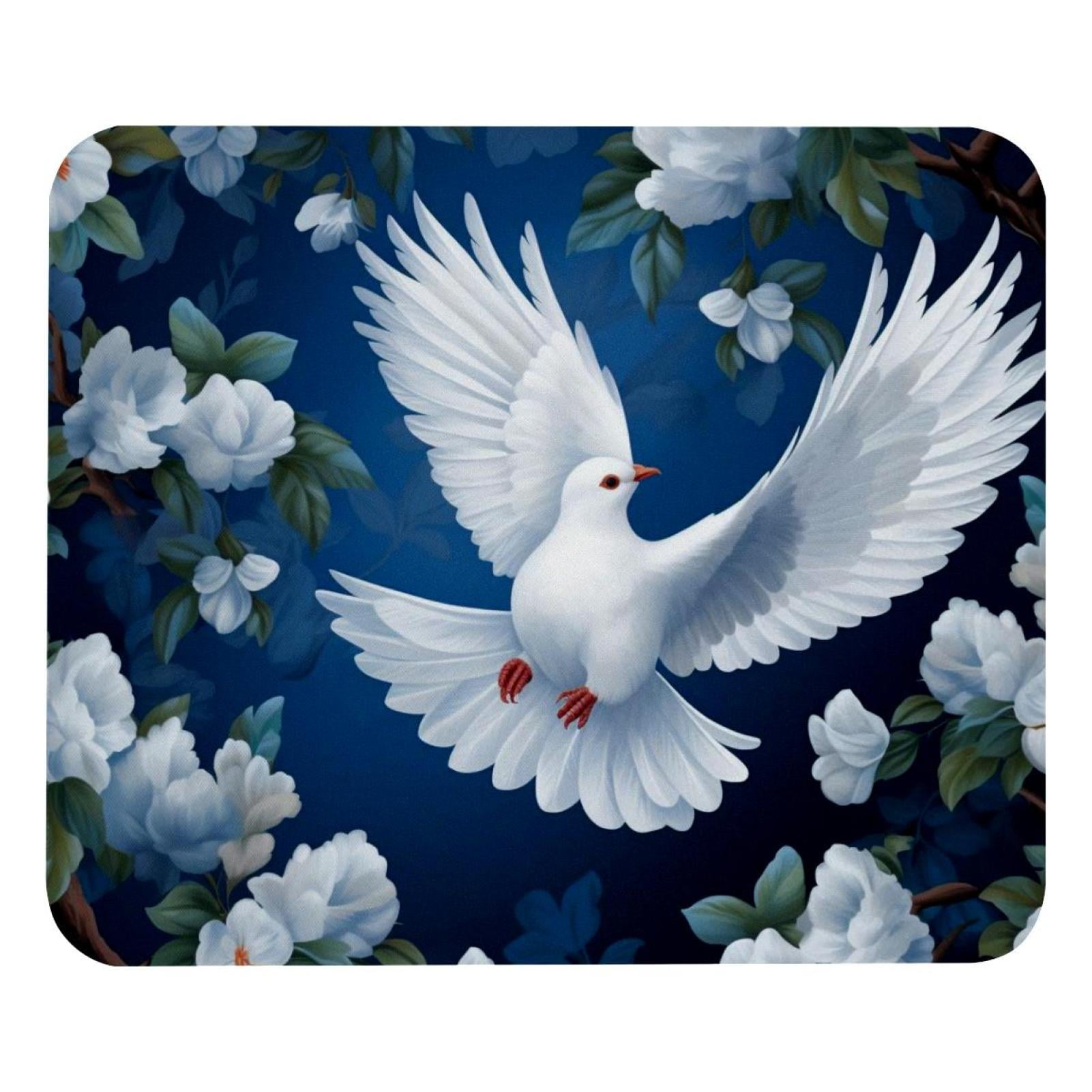 Peace Dove Square Desk Mat Gaming Mouse Pad, 8.3x9.8 Inch Non-Slip ...