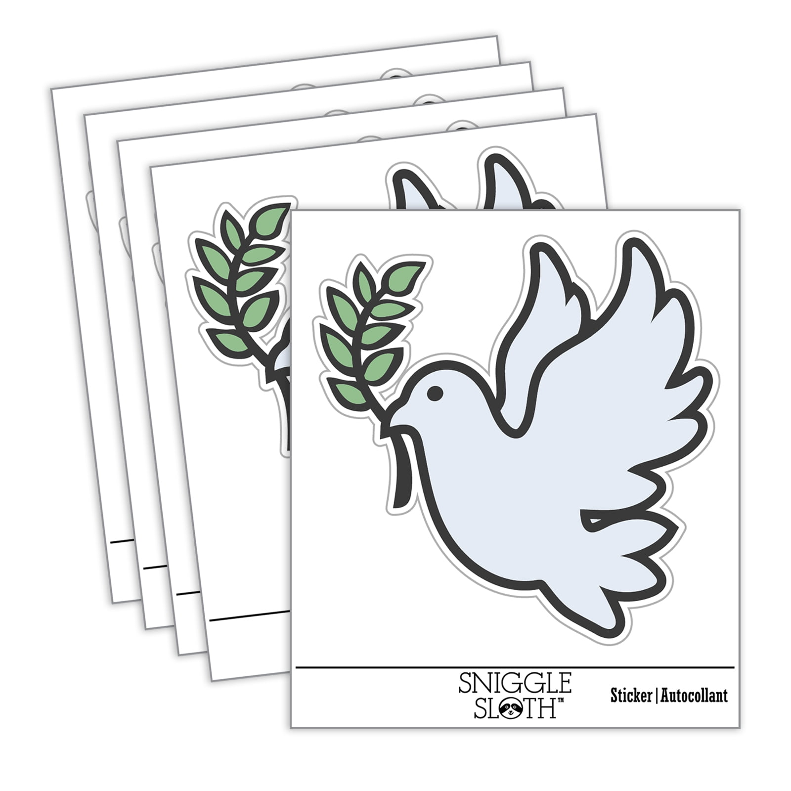 Peace Dove with Olive Branch Car Window Bumper Water Bottle Phone ...