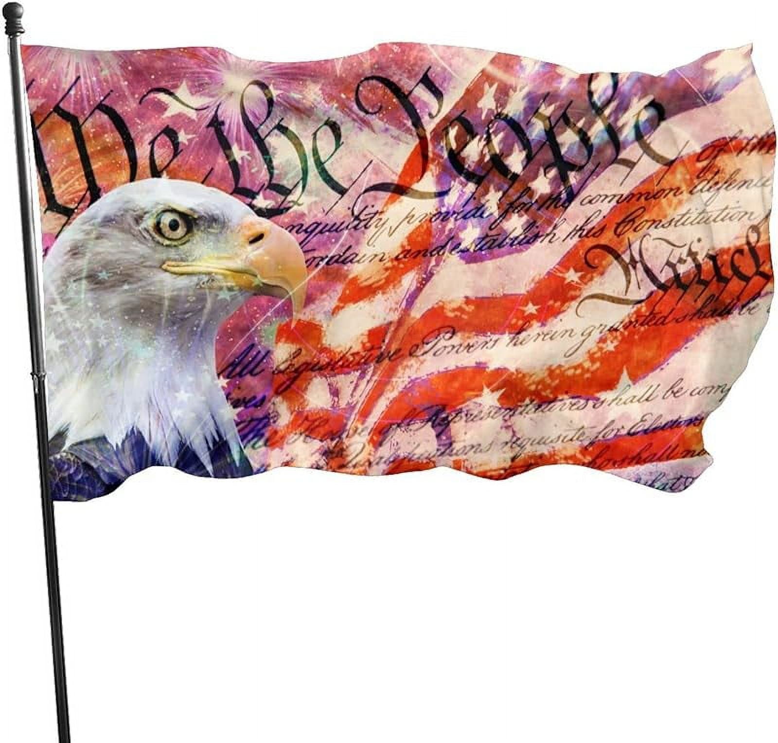 American Flag Memorial Veterans Day Flag 3x5 Ft Fade Proof Outdoor/Inside Breeze Flag Garden ...