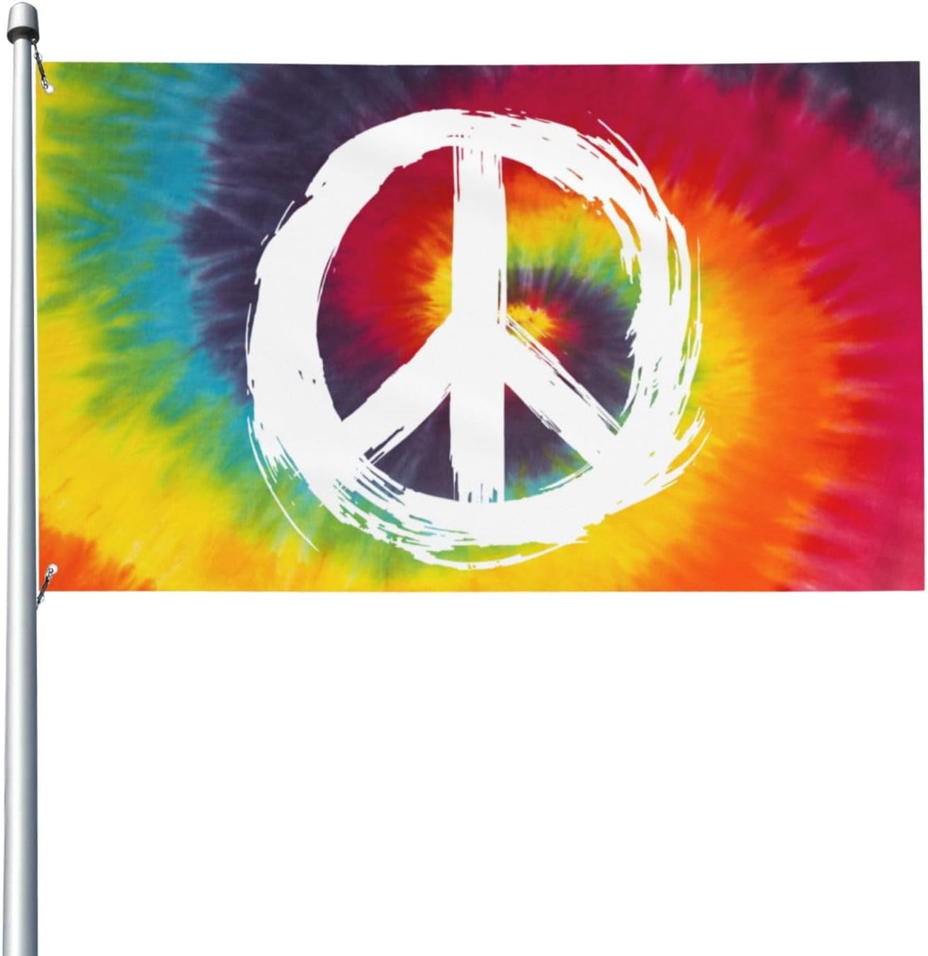 Peace Flag 4.85x8 ft Garden Banner Indoor Outdoor Perfect Decoration ...